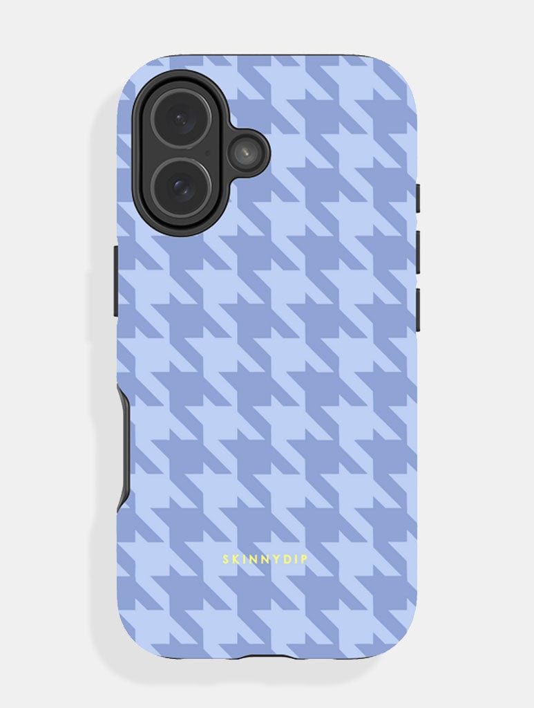Blue Houndstooth Ultra Protective iPhone Case – Skinnydip London