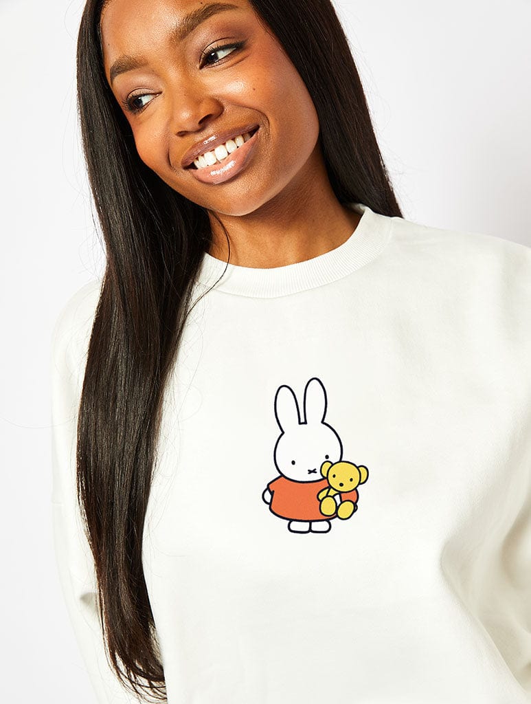 Miffy x Skinnydip Sweatshirt In Ecru | Shop Miffy Clothing | Skinnydip London