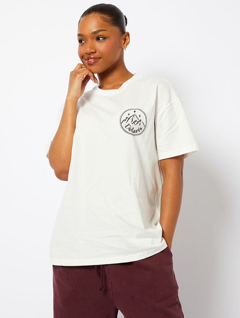ACOTAR Sticker T-Shirt In Ecru | Shop A Court Of Dreams Online ...