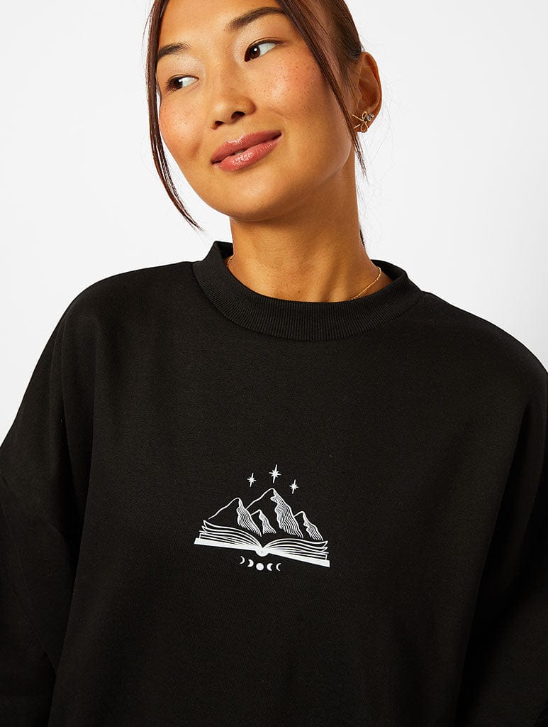 ACOTAR To The Stars Sweatshirt In Black | Shop ACOTAR Quotes ...