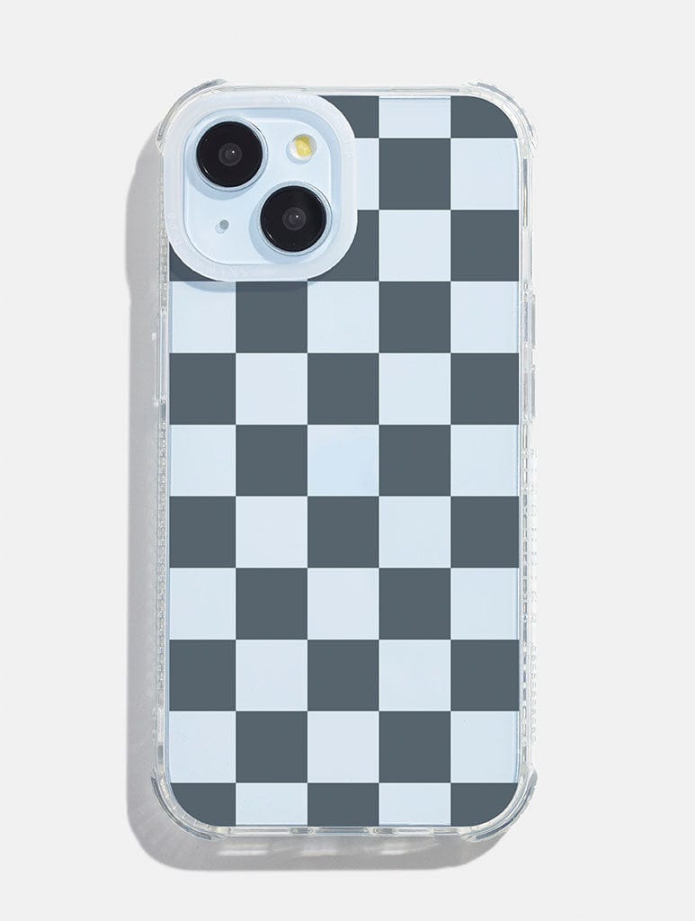 Blue Check Shock iPhone Case | Patterned Phone Cases | Skinnydip London