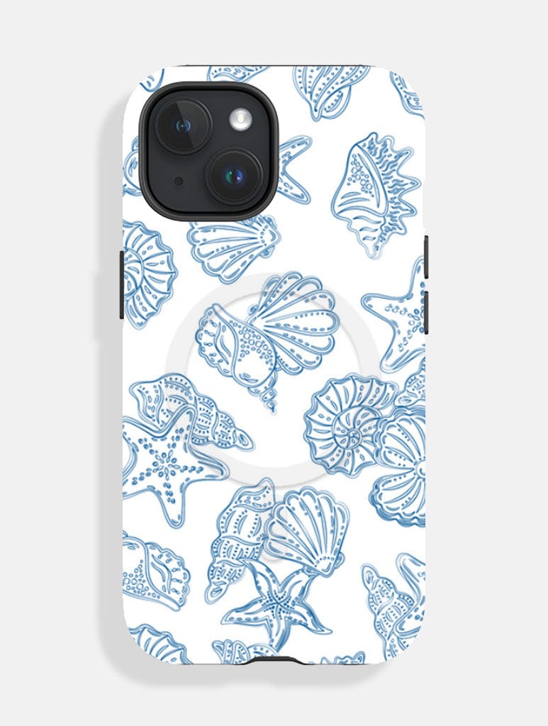 Blue Sea Shells Mag Safe iPhone Case | Coastal Core Accessories | Skinnydip London