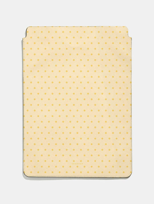 Butter Yellow Mini Dots Tablet Sleeve | Yellow Polka Dot Tablet Sleeves ...