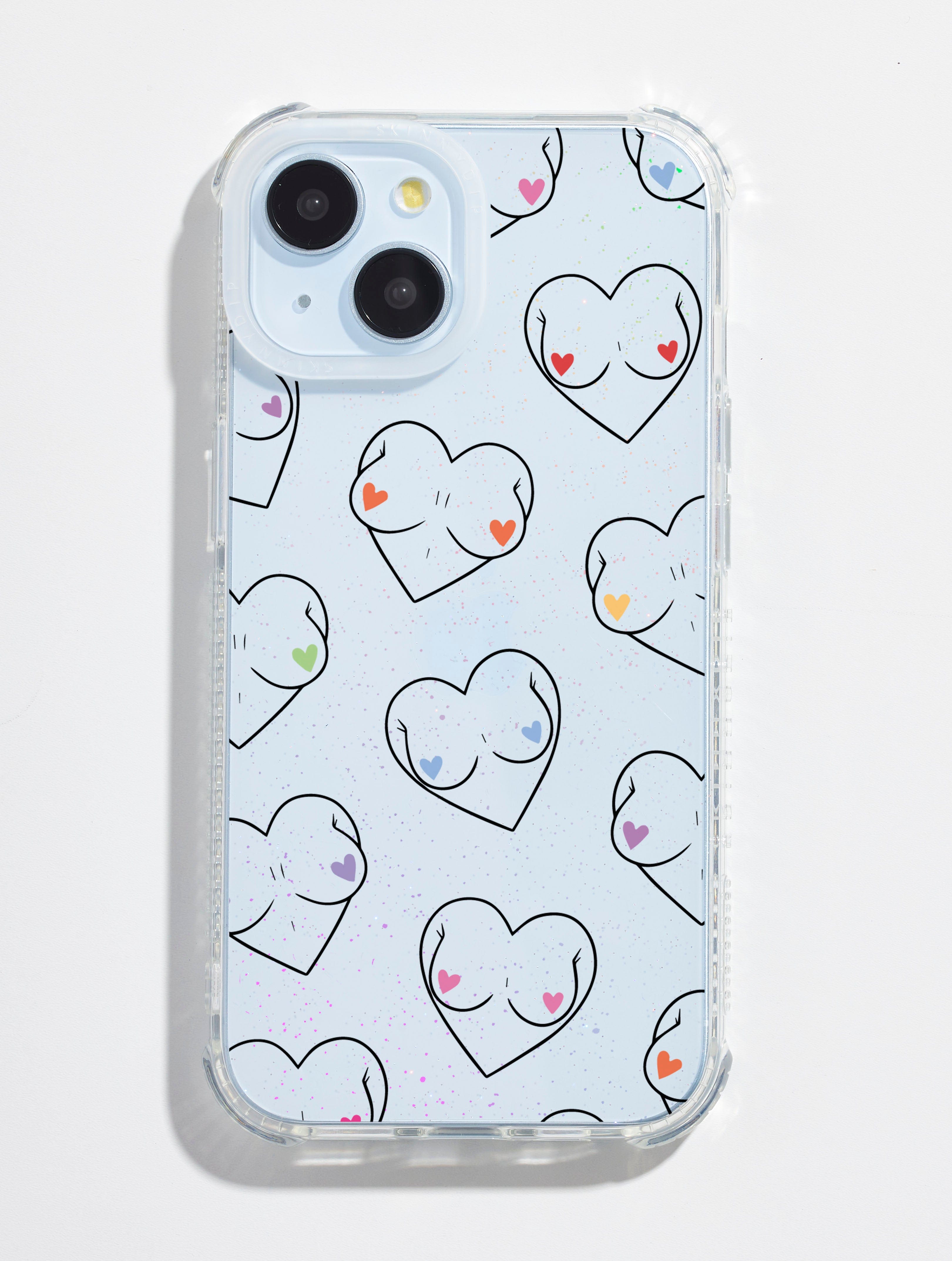Charlotte Willcox x Skinnydip Boob Hearts Shock iPhone Case | Creative And Unique Phone Cases ...