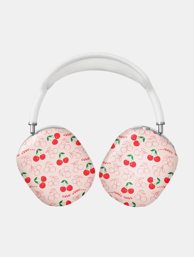 Cherry Print AirPods Max Case in Matte| Shop AirPods Max Cases | Skinnydip London