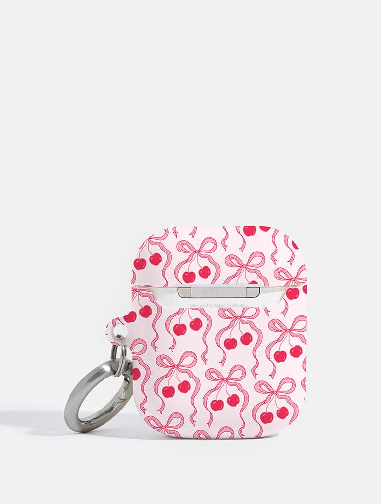 Cherry Ribbon Bow AirPods Case | Shop Cherry Print Accessories | Skinnydip London