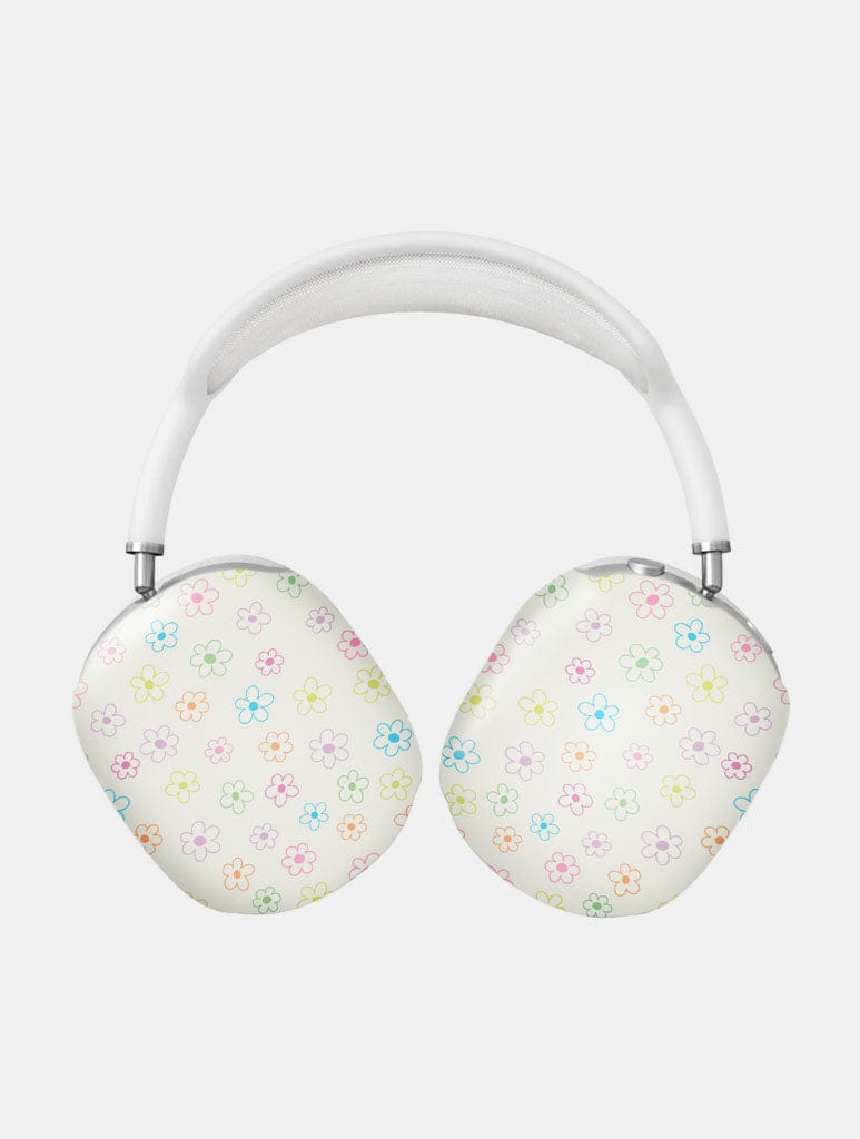Colourful Flower Outline AirPods Max Case in Matte| Shop AirPods Max Cases | Skinnydip London
