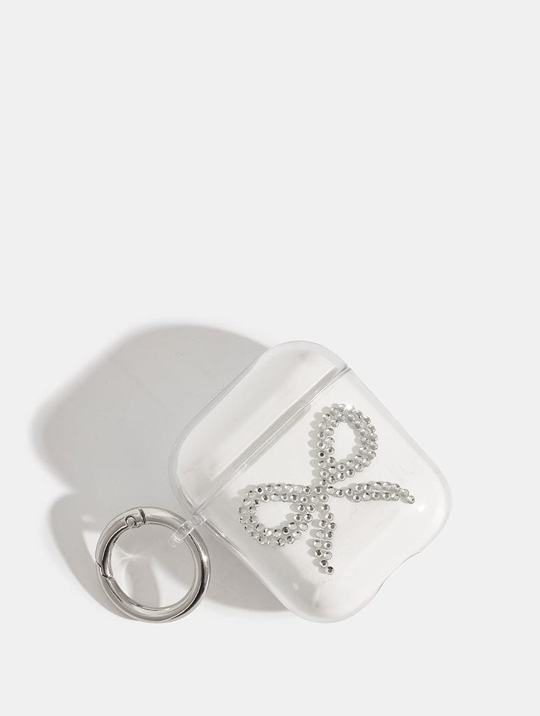 Diamante Bow AirPods Case | Bejewelled Coquette AirPod Cases | Skinnydip London