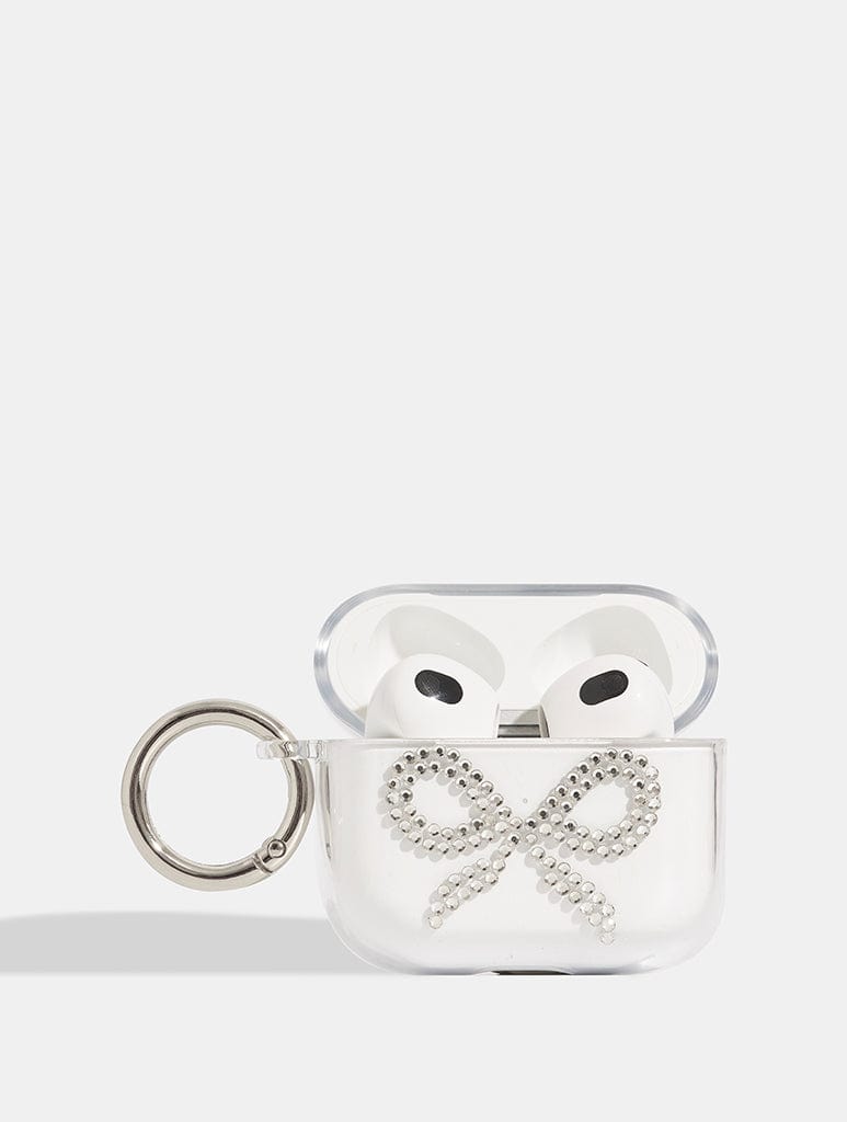 Diamante Bow AirPods Case | Bejewelled Coquette AirPod Cases | Skinnydip London