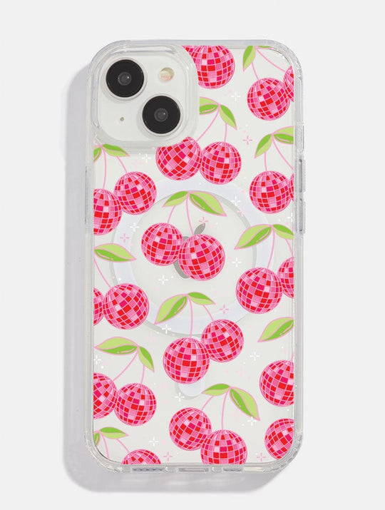 Disco Cherries Red MagSafe iPhone Case | Wireless Charging iPhone Cases ...