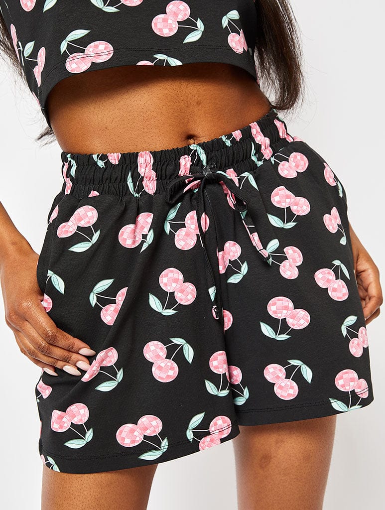 Disco Cherry Shorts in Charcoal | Shop Festival Outfits Online ...