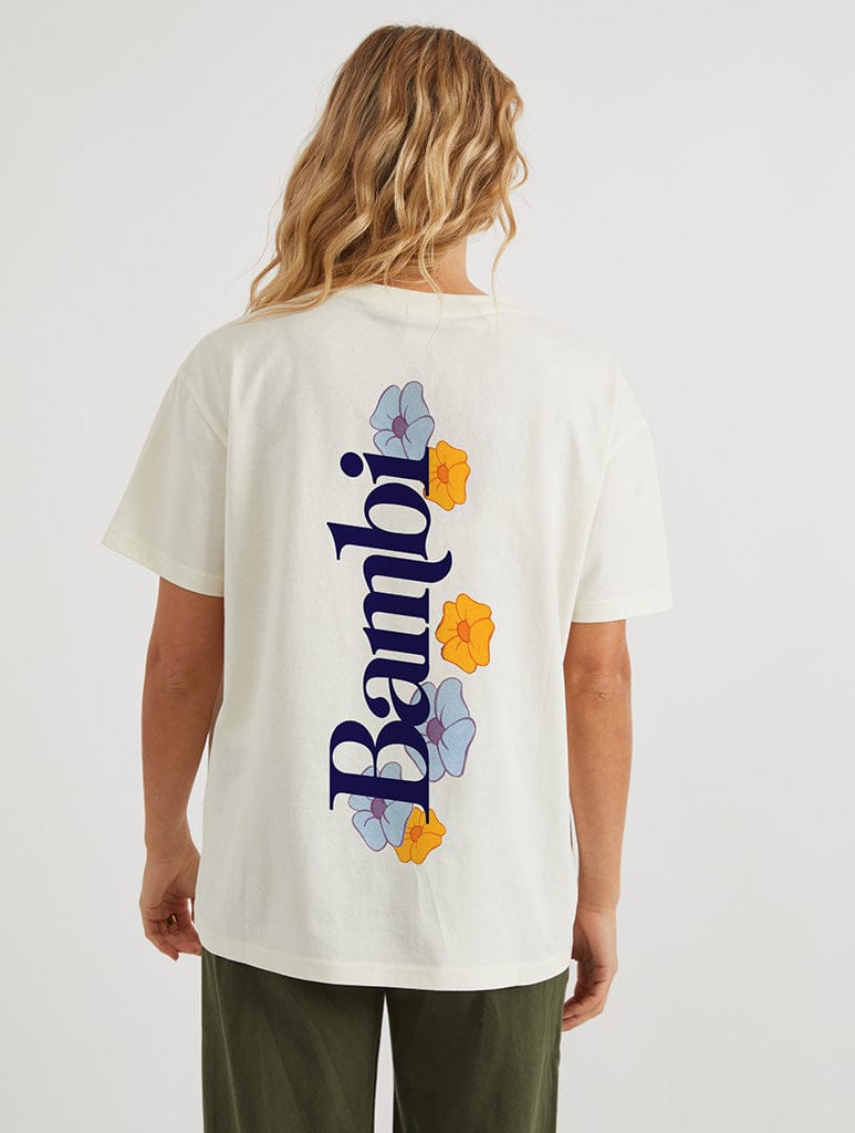 Disney Bambi Classic Poster T-Shirt In White | Disney Graphics Tees ...