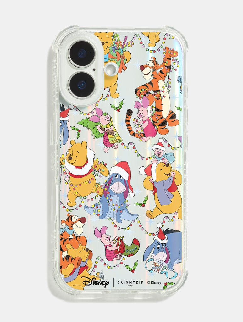 Disney Christmas Winnie the Pooh Shock iPhone Case | Winnie The Pooh ...