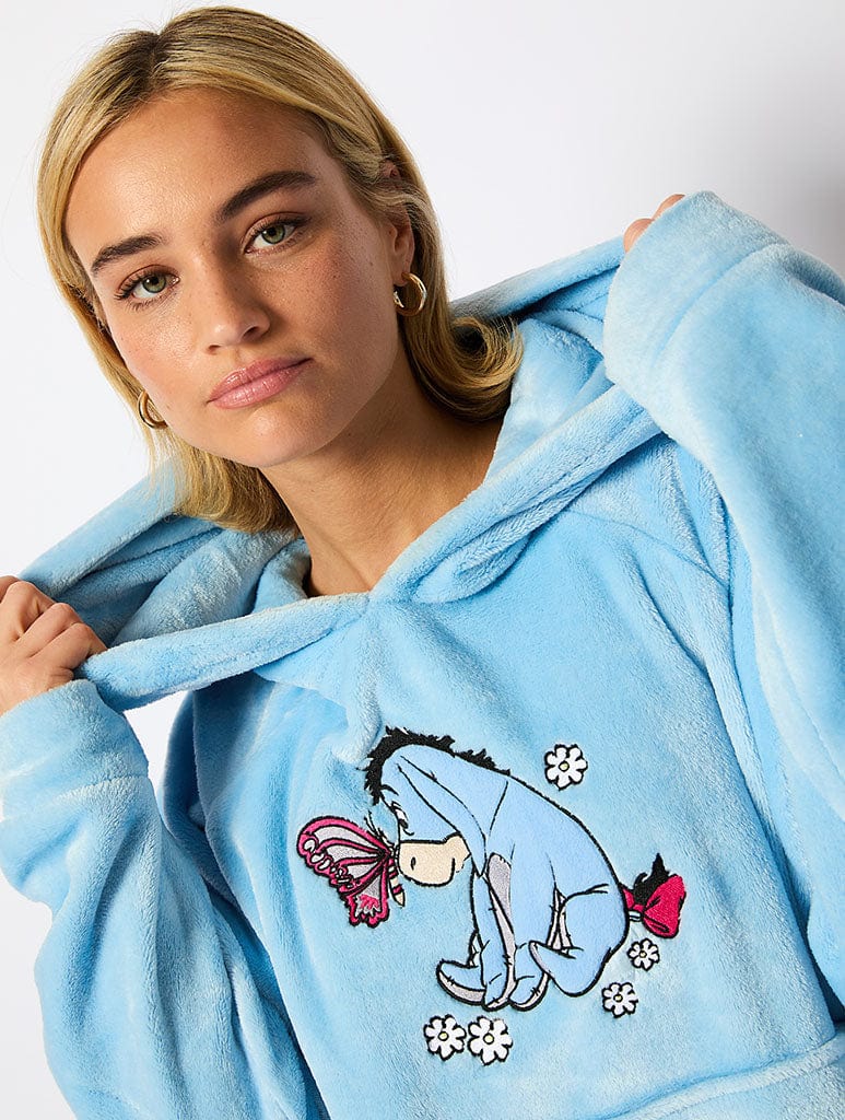 Disney Eeyore Blanket Hoodie in Blue | Exclusive Winnie the Pooh Collab ...