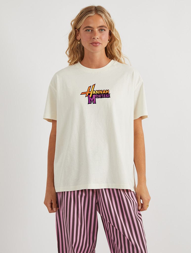 Disney Hannah Montana T-Shirt In White | Hannah Montana T-Shirts ...