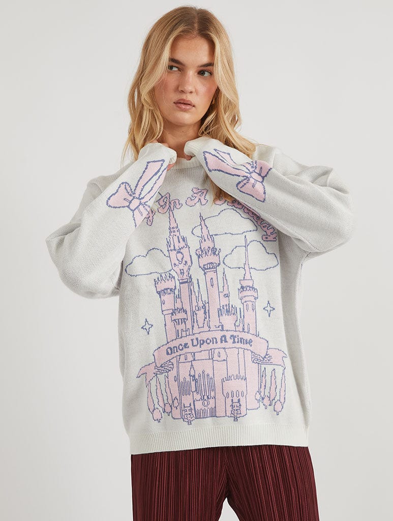 Disney Living In A Fantasy Knitted Jumper | Disney Knitwear | Skinnydip ...