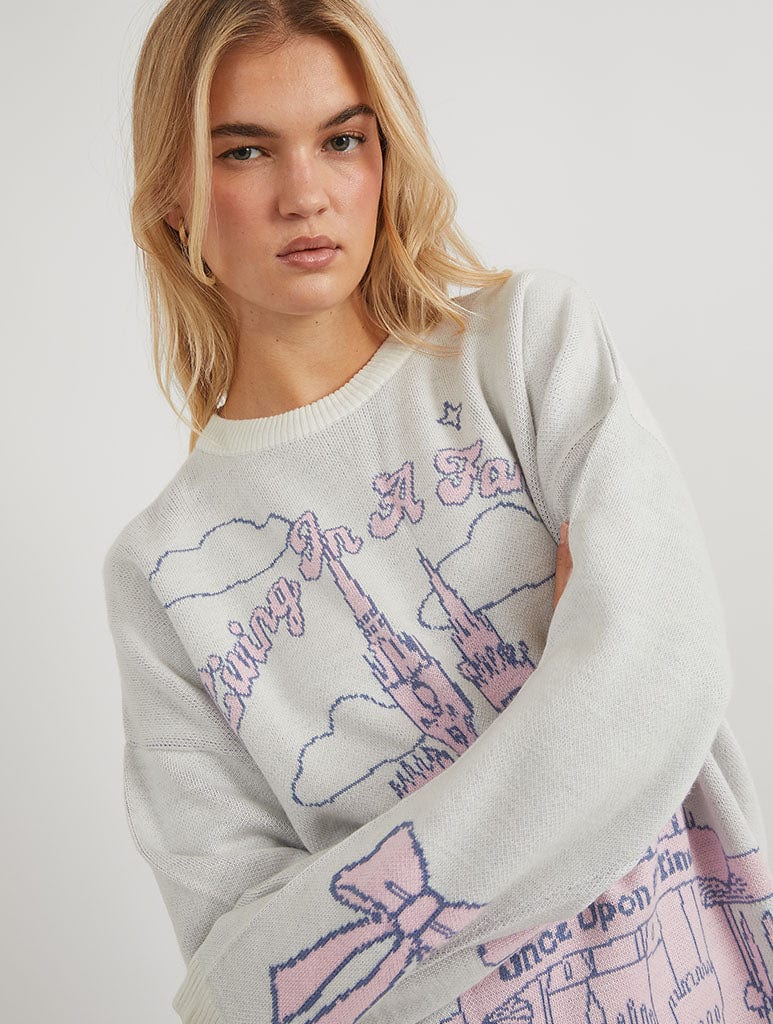 Disney Living In A Fantasy Knitted Jumper | Disney Knitwear | Skinnydip ...