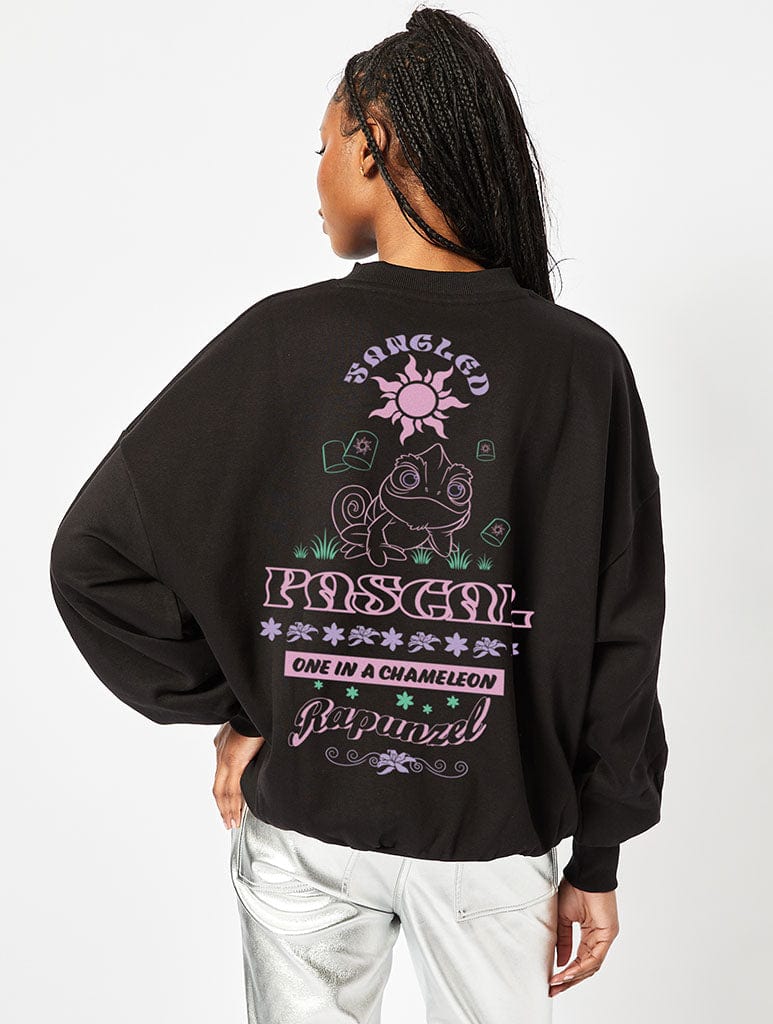 Disney Pascal Sweatshirt in Black | Shop Disney Clothing | Skinnydip London