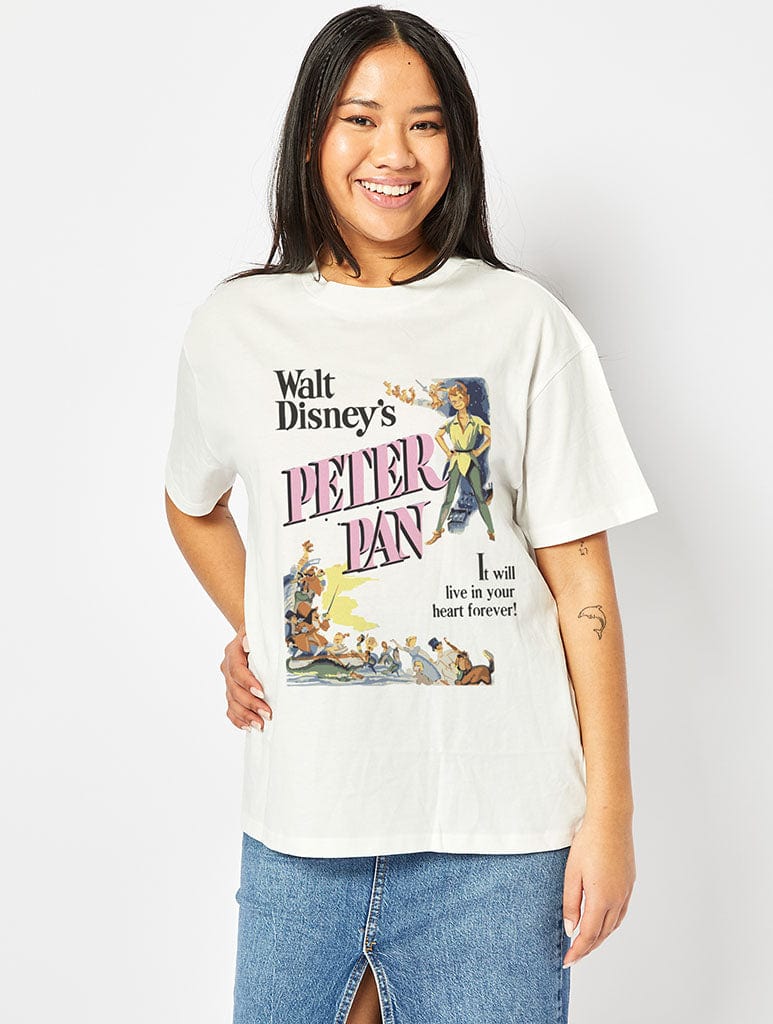 Disney Peter Pan Poster T-Shirt In Ecru | Shop Vintage Disney ...