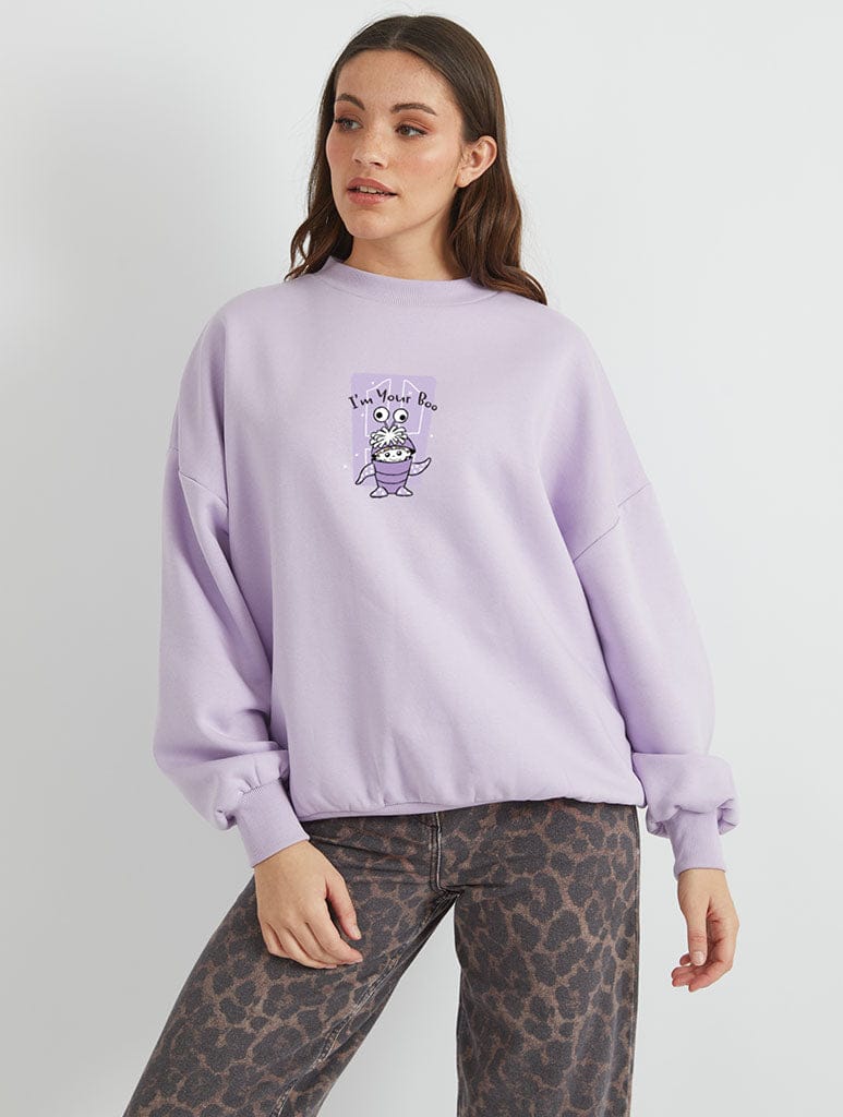 Disney Pixar Monsters Inc I'm Your Boo Sweatshirt In Lilac | Pixar ...