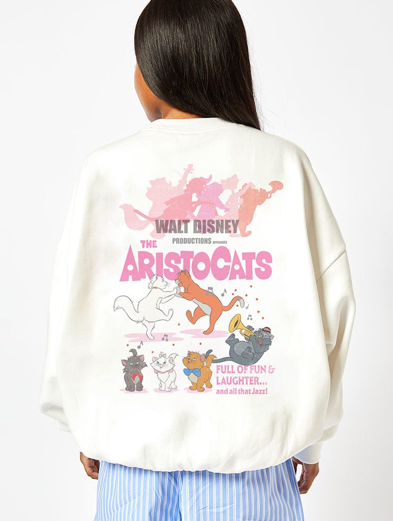 Disney The Aristocats Poster Sweatshirt In Ecru | Shop Disney Animals ...