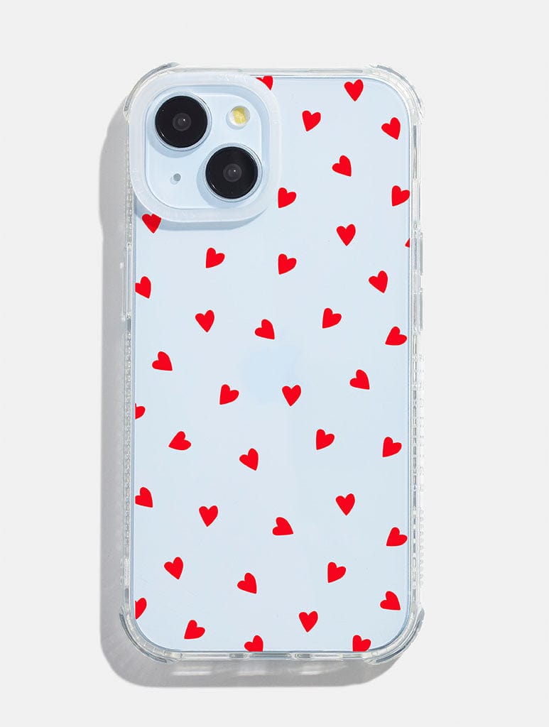 Ditsy Heart Shock iPhone Case | Pink Hearts iPhone Cases | Skinnydip London