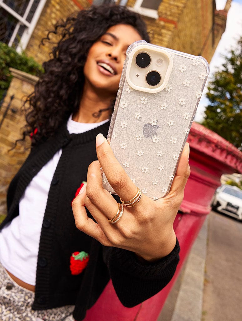 Ecru Ditsy Flower Case | Pretty Floral Cases | Skinnydip London
