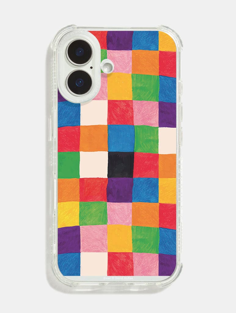 Elmer Patchwork Shock iPhone Case | Colourful Phone Cases | Skinnydip London
