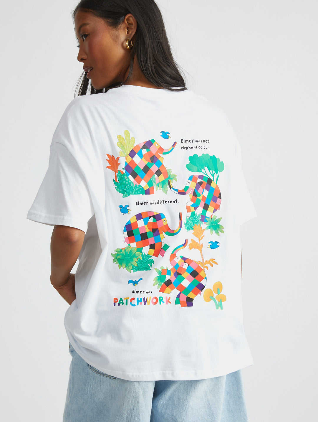 Elmer Patchwork T-Shirt in Ecru | Shop Elmer Clothing | Skinnydip London