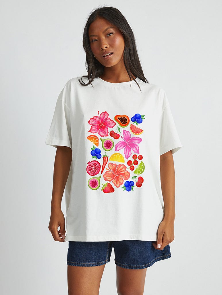 Exotic Fruit & Flowers T-Shirt – Skinnydip London