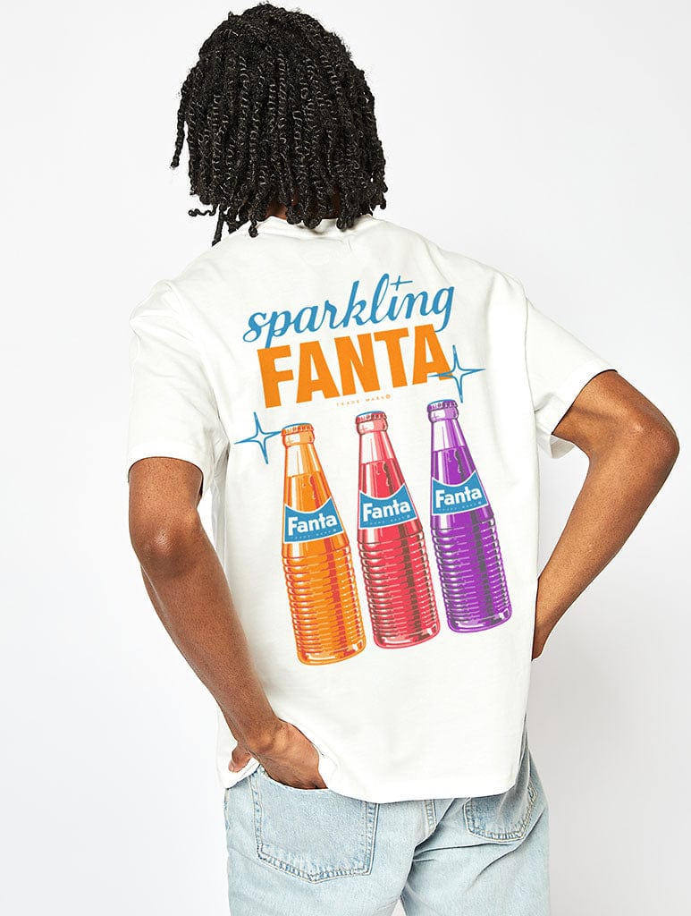 Fanta T-Shirt in White | Official Fanta Collab Menswear | Skinnydip London