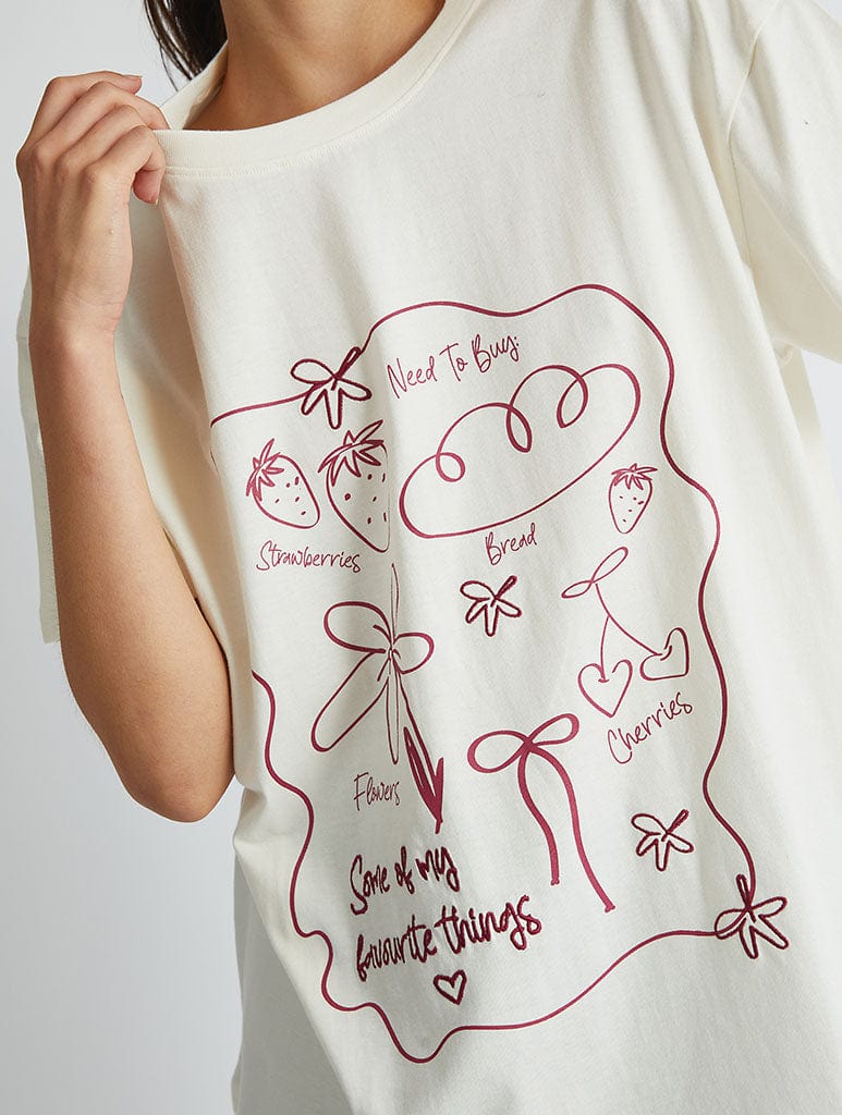 Favourite Things Doodle T-Shirt – Skinnydip London