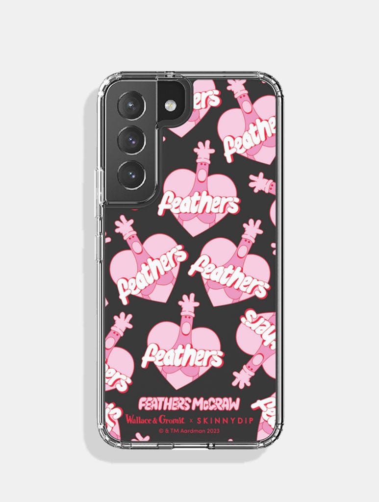Wallace & Gromit x Skinnydip Feathers Heart Android Case | Shop Samsung Galaxy Accessories ...