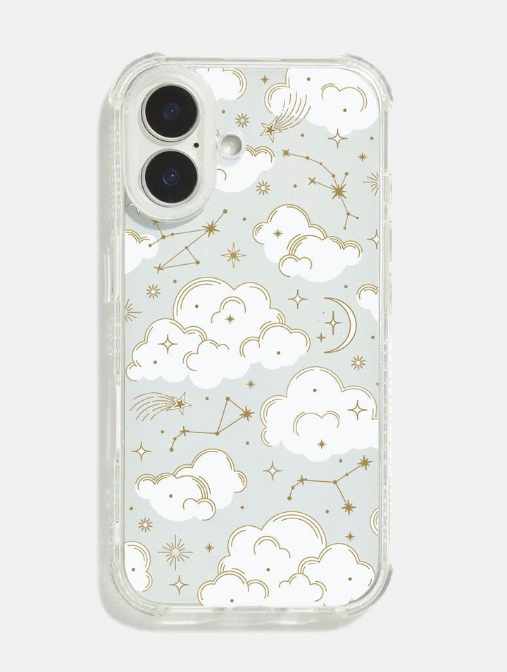 Gold Celestial Cloud Shock iPhone Case | Celestial Phone Cases ...