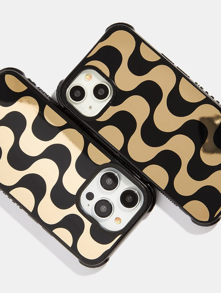 Gold Waves Shock iPhone Case | iPhone 14 Cases | Skinnydip – Skinnydip ...