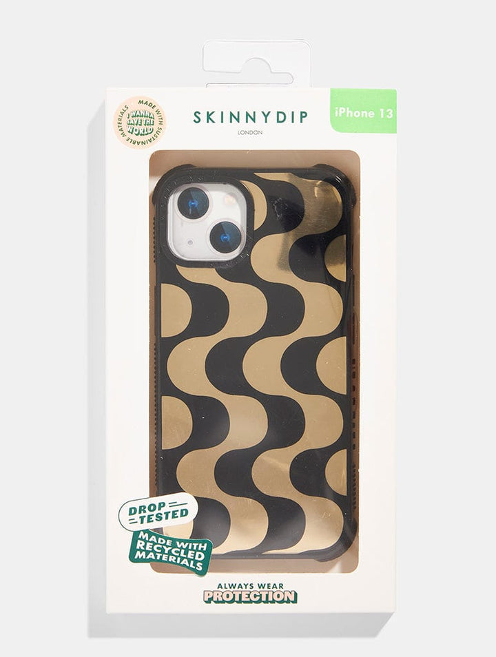 Gold Waves Shock iPhone Case | iPhone 14 Cases | Skinnydip – Skinnydip London