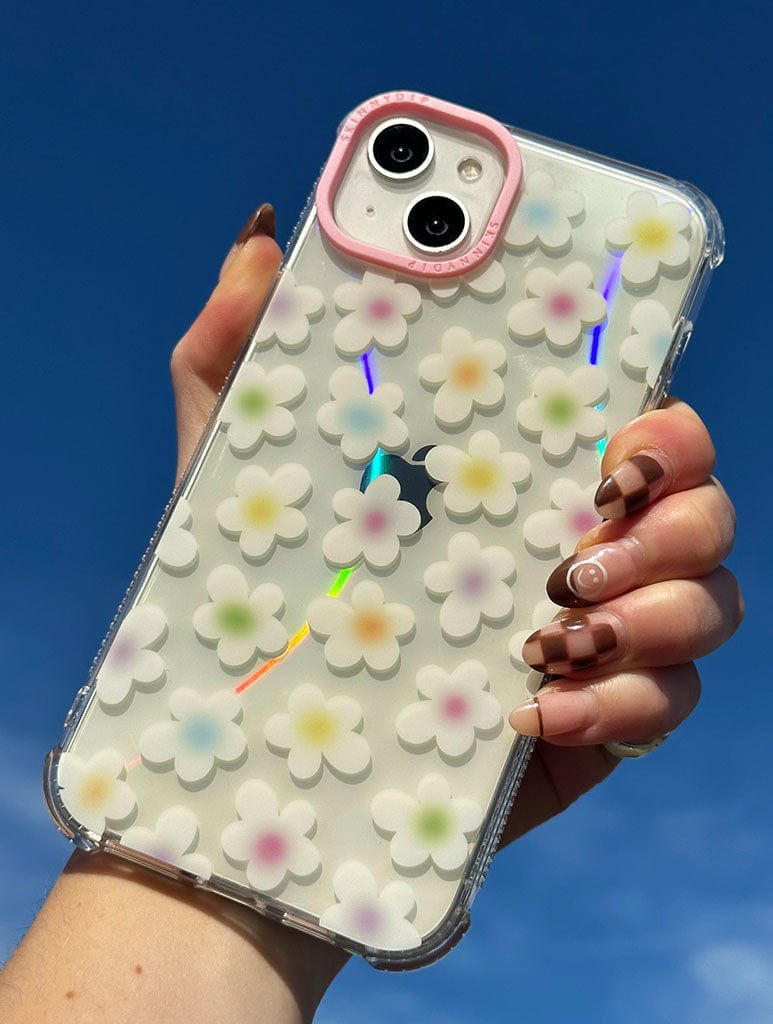 Gradient Rainbow Daisy iPhone Case | Vibrant Phone Covers | Skinnydip London