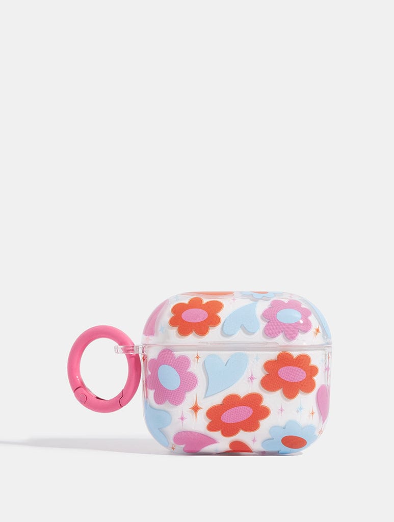 Groovy Flower Heart AirPods Case | Retro Accessories | Skinnydip London