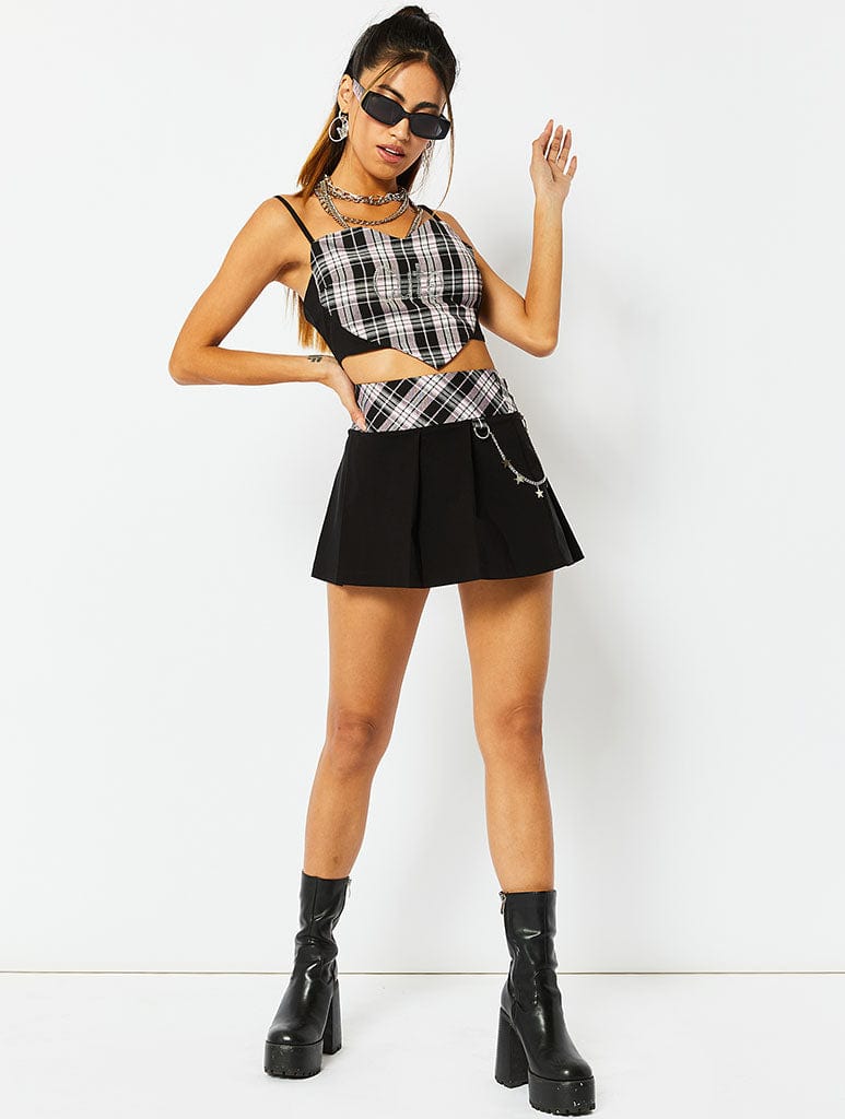 Heart Diamante Crop Top | Shop Ladies Clothing | Skinnydip London