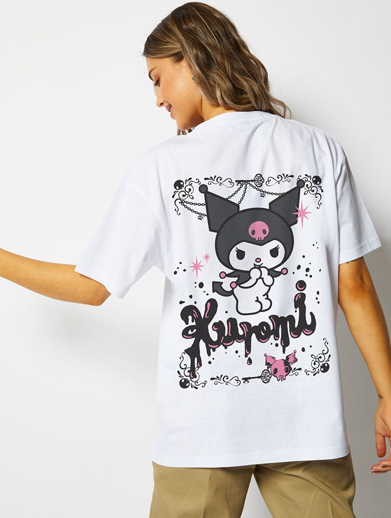 Hello Kitty x Skinnydip Kuromi Drip T-Shirt in Ecru | Hello Kitty and ...