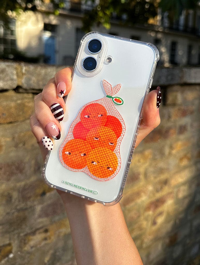 Lazy Cherry Club x Skinnydip Grumpy Oranges Shock iPhone Case | Orange Phone Case | Skinnydip London