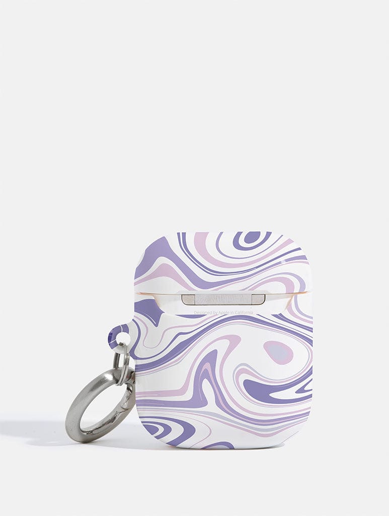 Lilac Swirl AirPods Case | Shop Purple Phone Cases | Skinnydip London