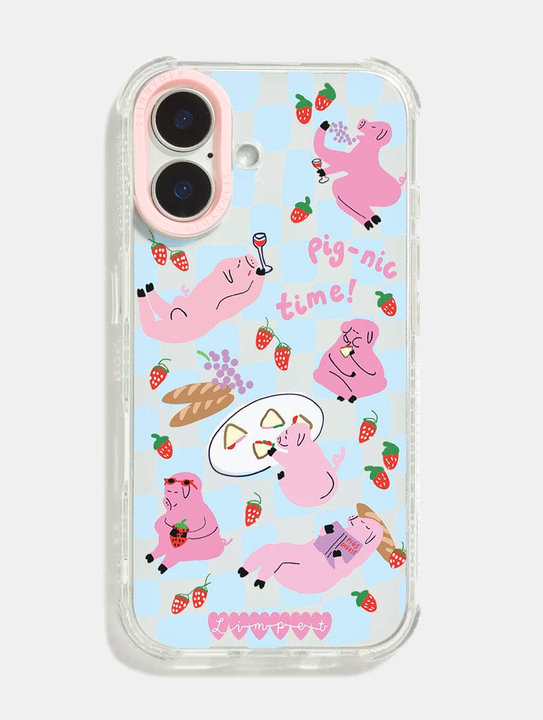 Limpet x Skinnydip Time for a Pig-nic! Shock iPhone Case | Pig Phone ...