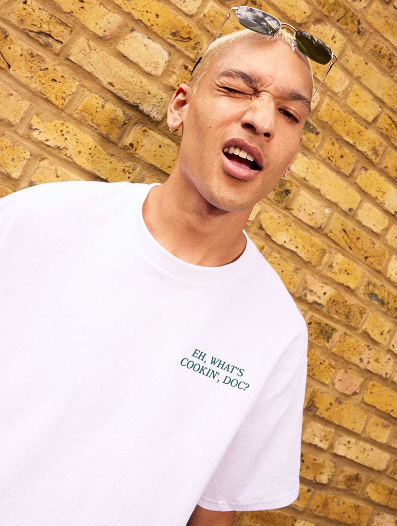 Looney Tunes x Skinnydip What's Cookin' T-Shirt in White | Looney Tunes Tees | Skinnydip London