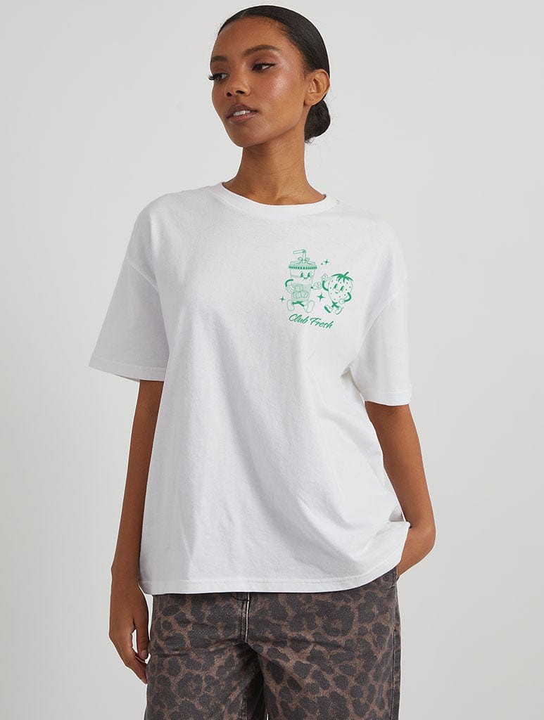 Matcha T-Shirt In Ecru | Iced Matcha Aesthetic | Skinnydip London