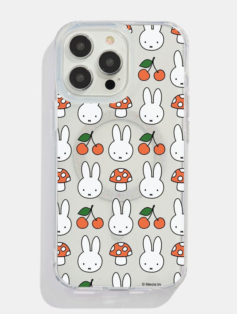 Miffy x Skinnydip Cherry And Mushroom Glitter MagSafe iPhone Case ...
