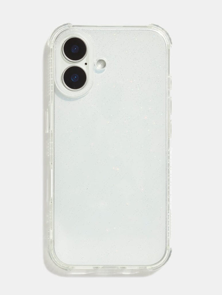 Minimal Glitter Shock iPhone Case with Clear Camera Hole | Plain Phone ...