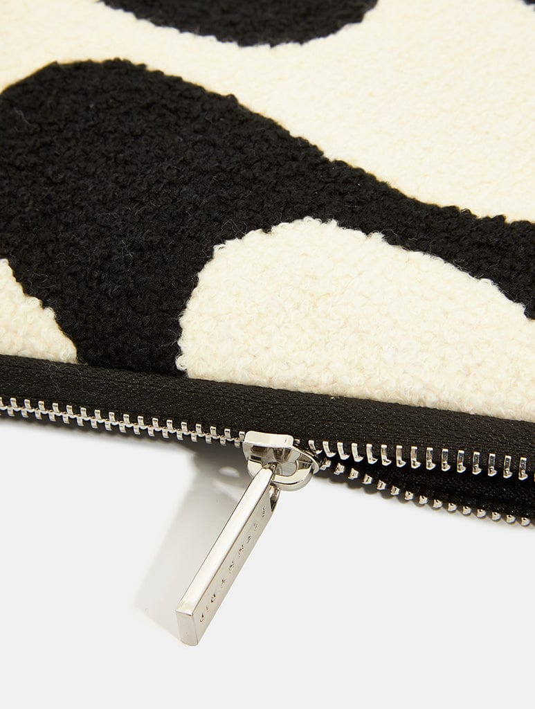 Monochrome Wave Fuzzy Laptop Case | Laptop Cover | Skinnydip London