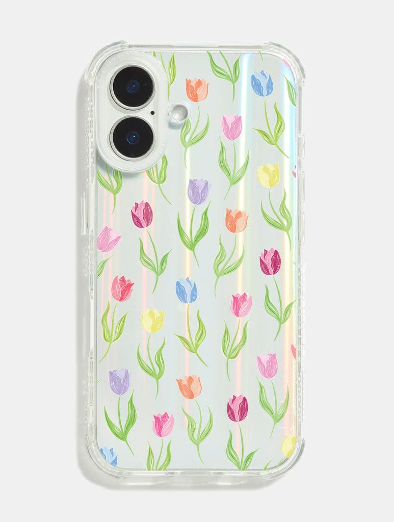 Multicolour Tulips Shock iPhone Case | Floral Phone Cases |Skinnydip London