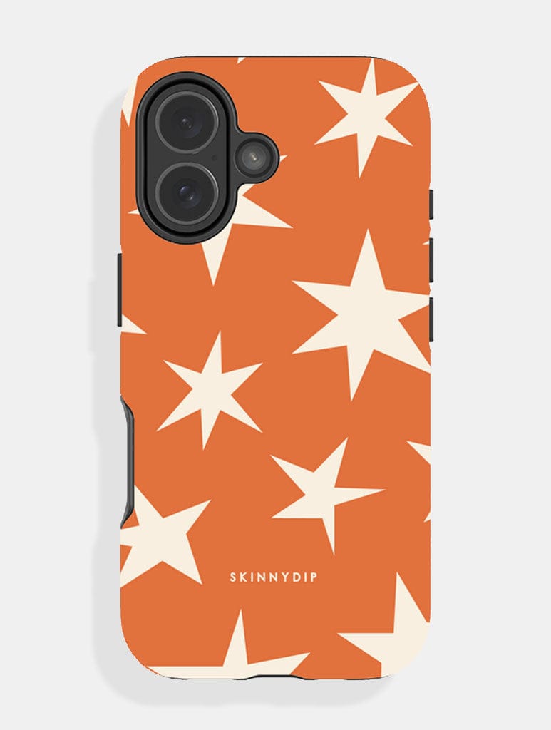 Orange and Cream Ditsy Star Ultra Protective iPhone Case – Skinnydip London